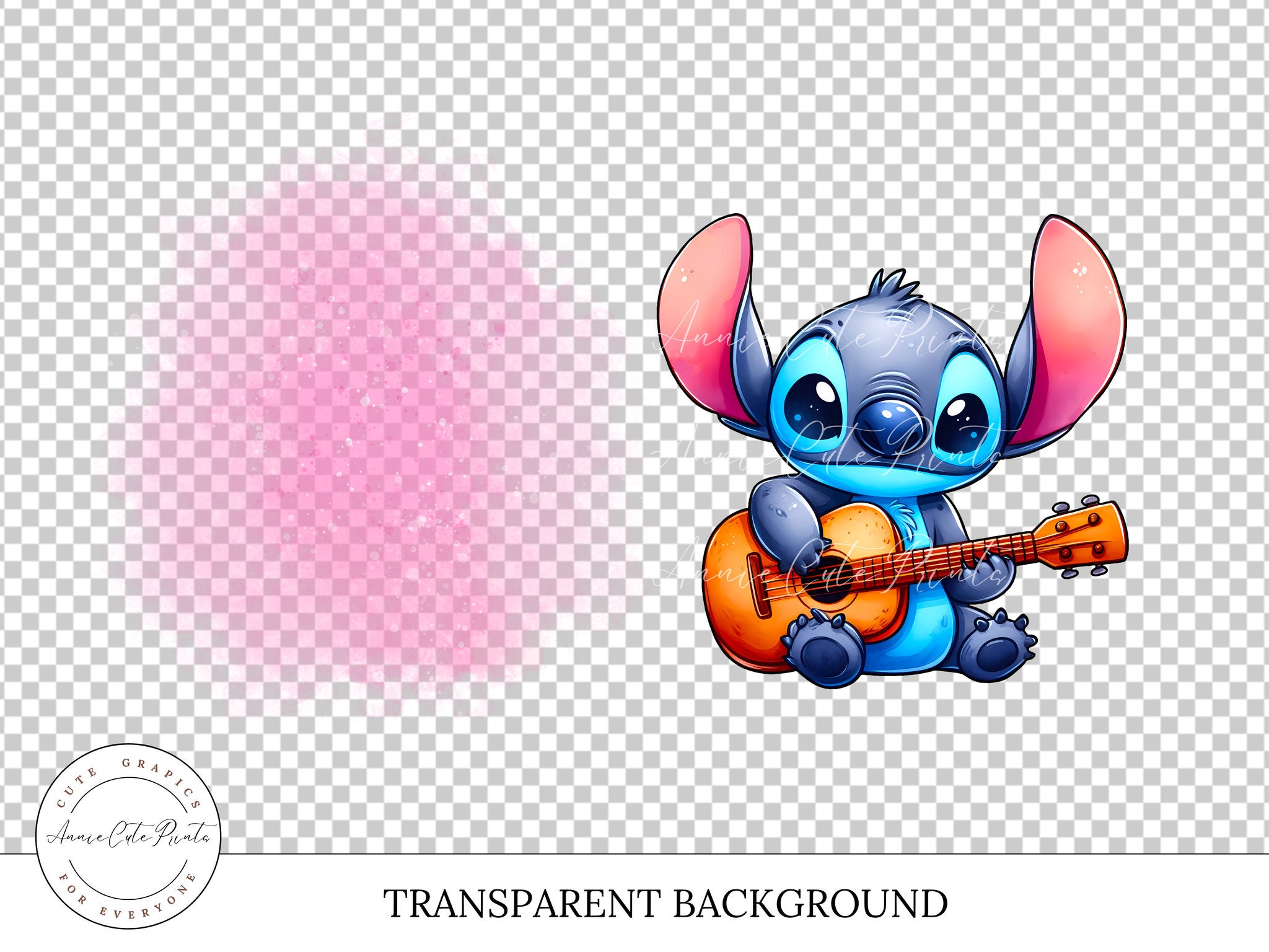 Cute Stitch PNG Clipart - Transparent Background - Digital Instant ...