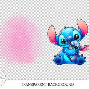 Cute Stitch PNG Clipart - Transparent Background - Digital Instant ...