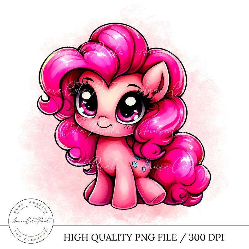 Little Pony PNG Cute Set of Popular Ponies PNG Instant Download ...