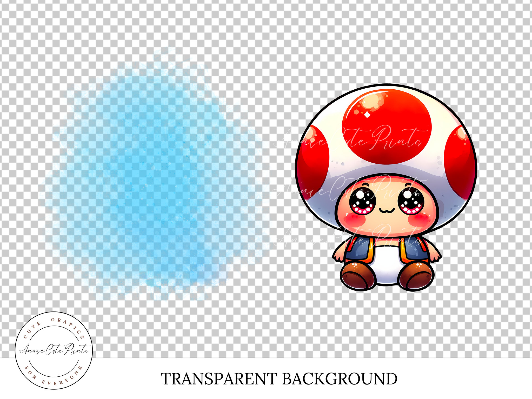 Cute Super Mario Toad Clipart Super Mario Prints Baby Shower Gift ...