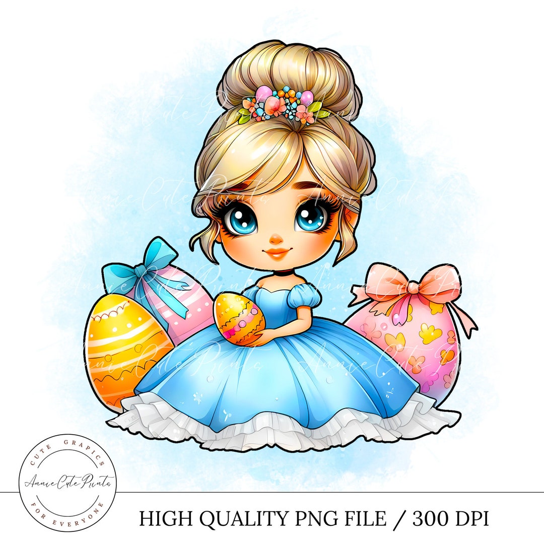 Cute Spring Time Cinderella Princess PNG Clipart - Transparent ...