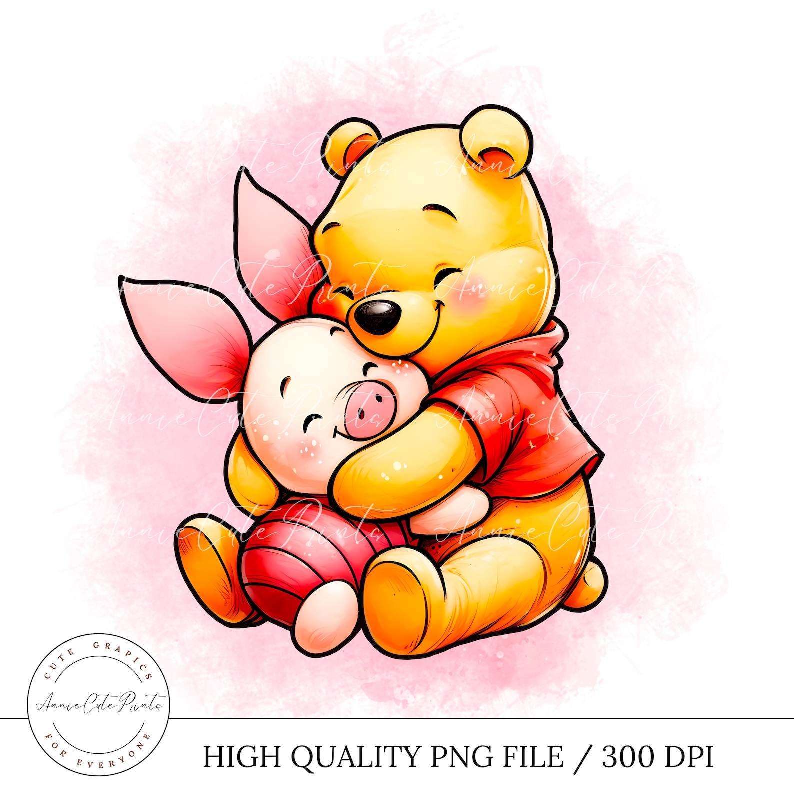 Winnie the Pooh Piglet PNG Clipart Transparent Background Digital ...