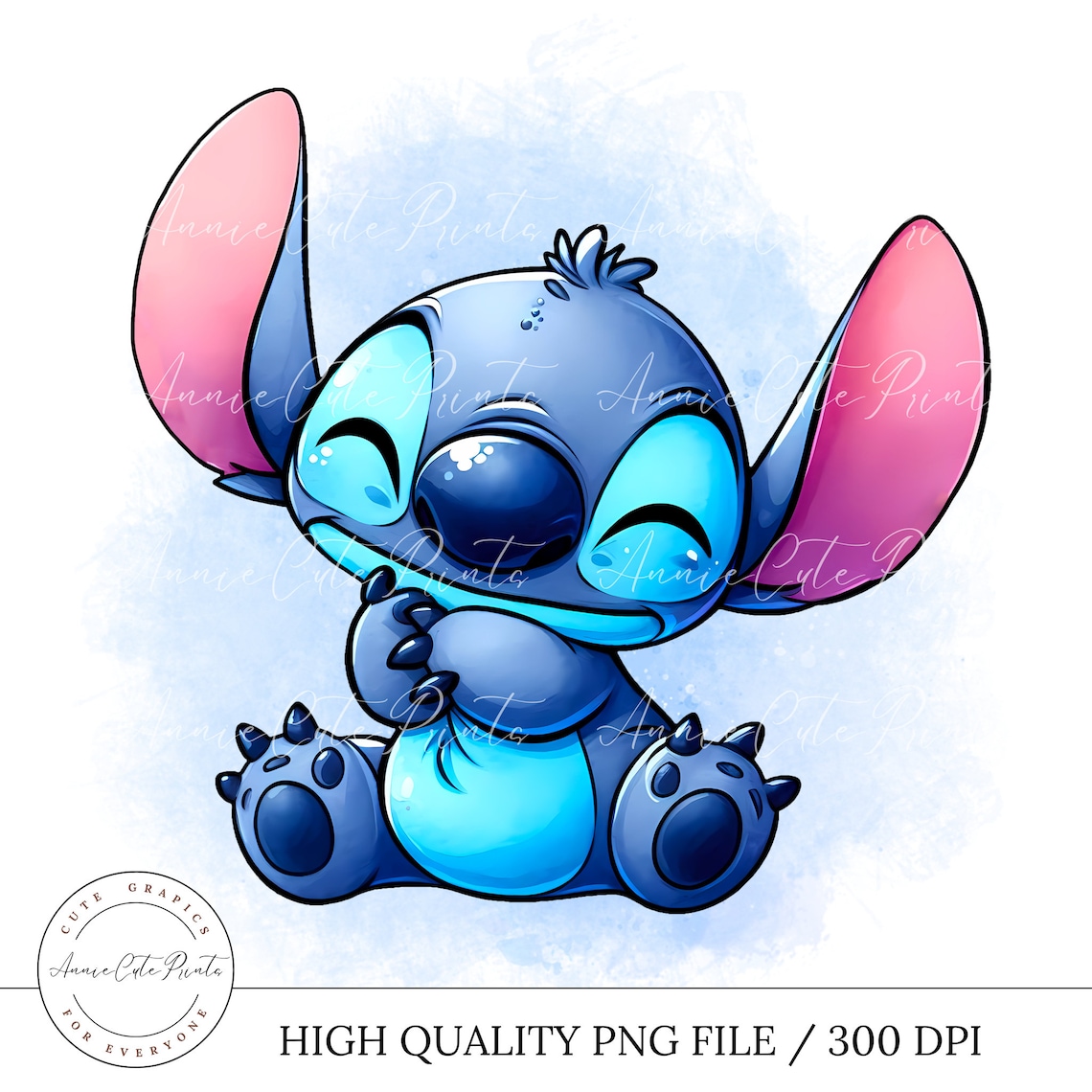 Cute Stitch PNG Clipart Transparent Background Digital Instant Download ...