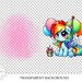 Little Pony PNG Cute Set of Popular Ponies PNG Transparent Cutting File ...