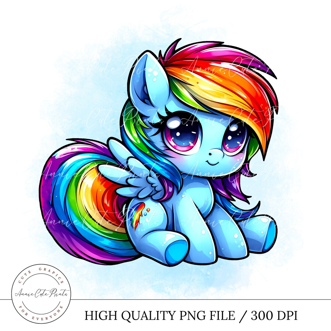 Little Pony PNG Cute Set of Popular Ponies PNG Instant Download ...