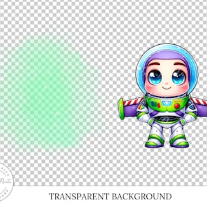 Cute Buzz Lightyear From Toy Story PNG Clipart - Transparent Background ...