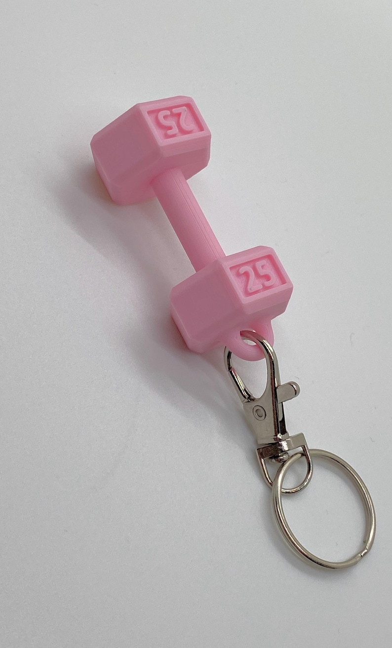 Dumbbell Keychain | Minimalistic | 3D Printed | Weightlift | Workout - Etsy