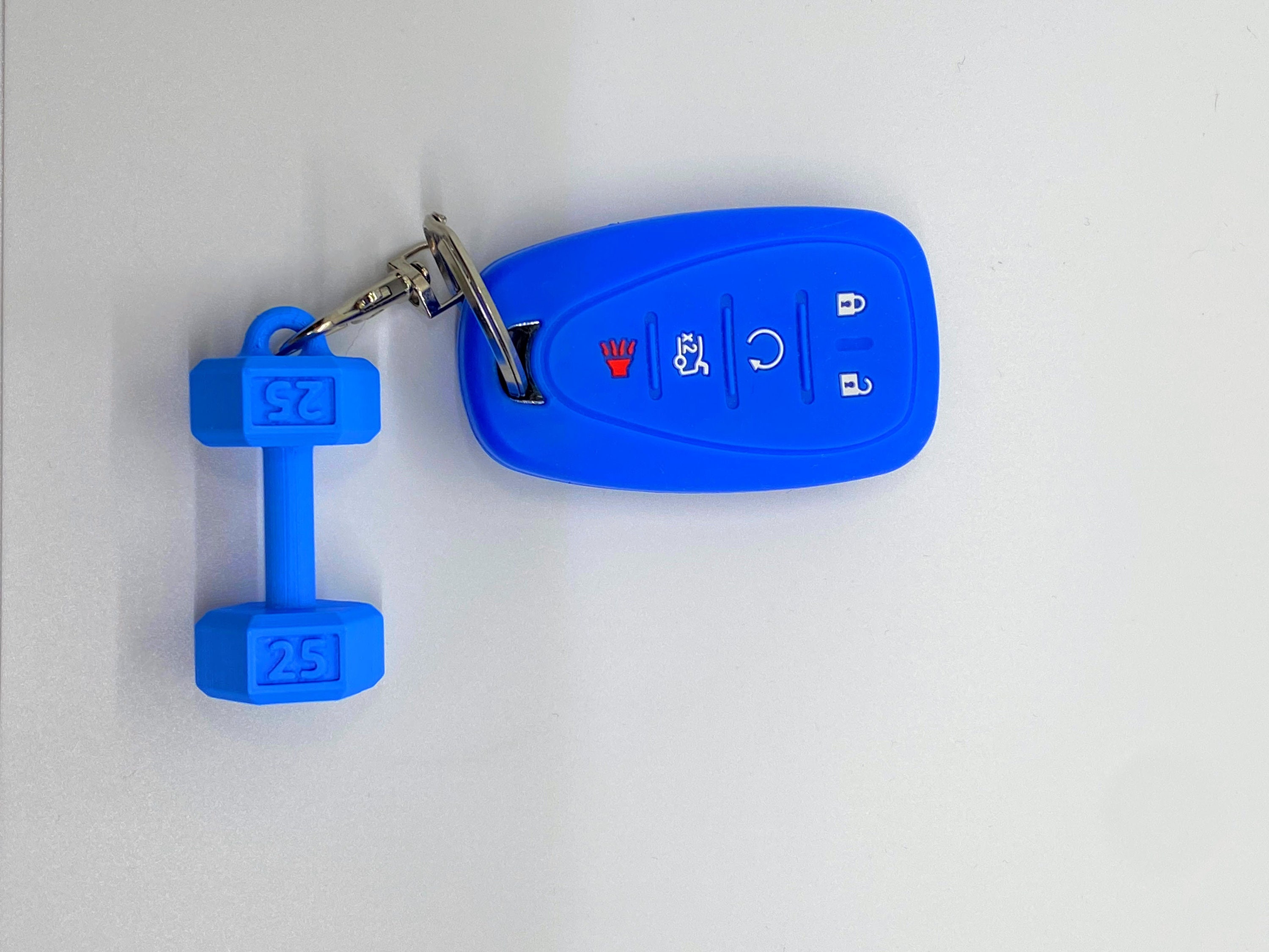 Dumbbell Keychain Minimalistic 3D Printed Weightlift Workout - Etsy