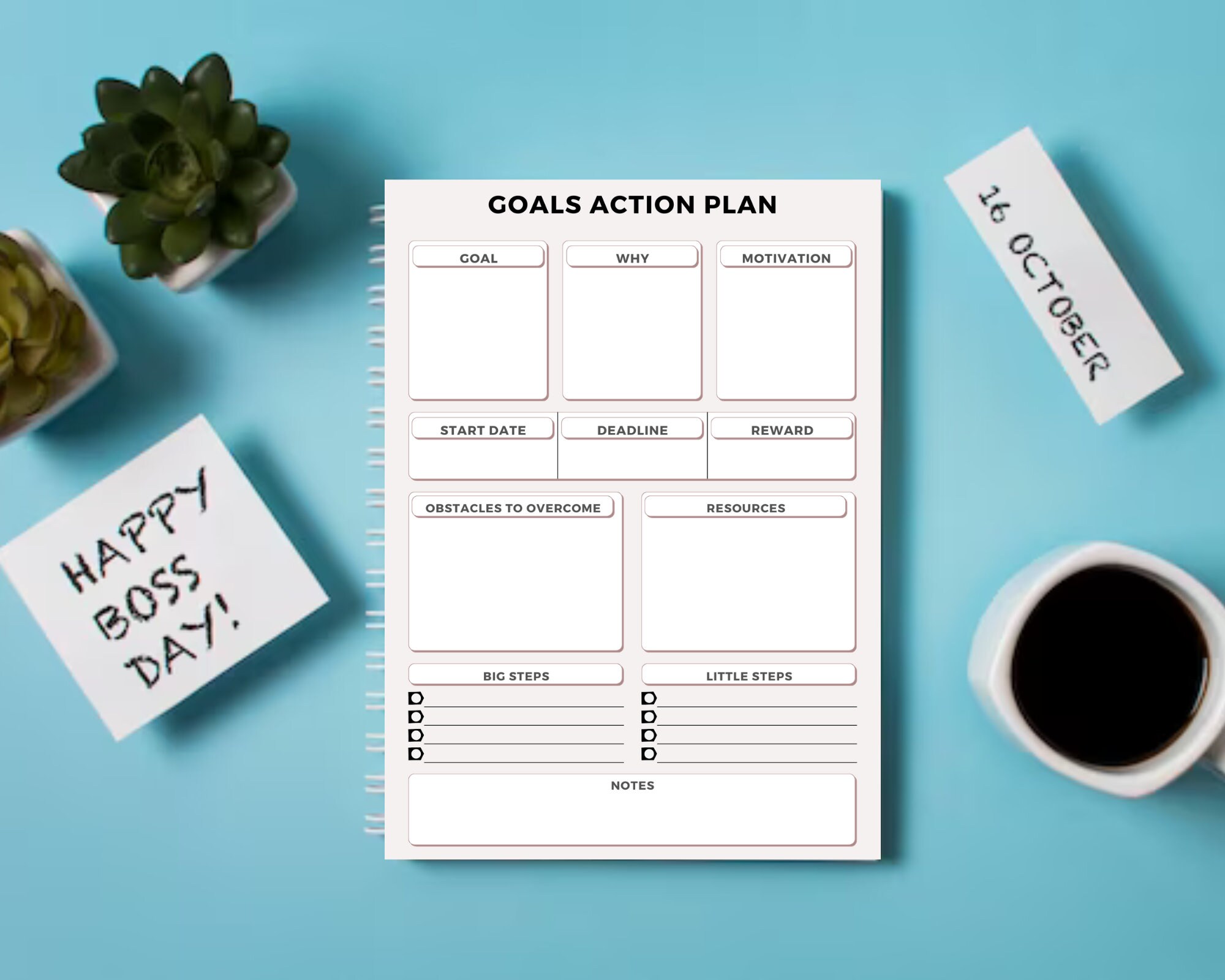Minimal and Elegant Goal Action Plan Template Creates a Fulfilling ...