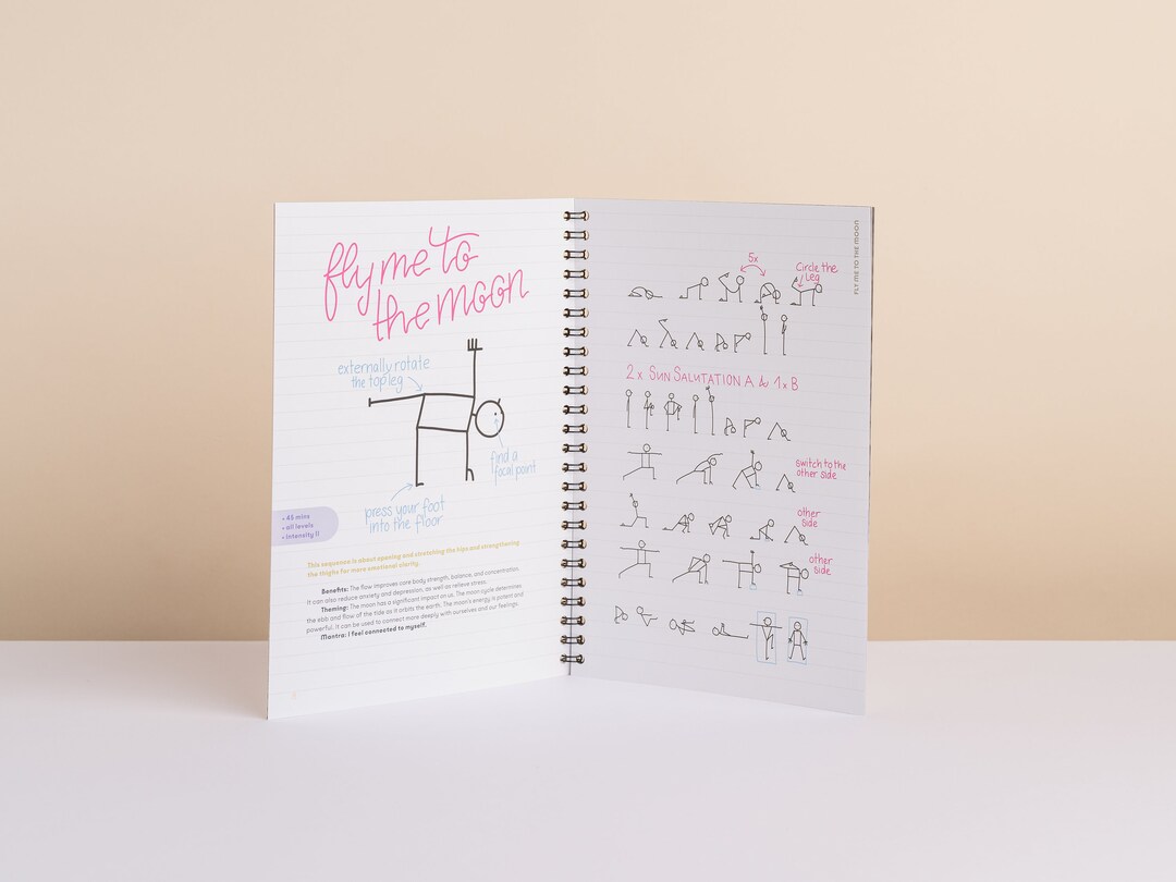 Yoga Sequences Book Yoga Flows Booklet 30-minute Yoga Flow Practice ...