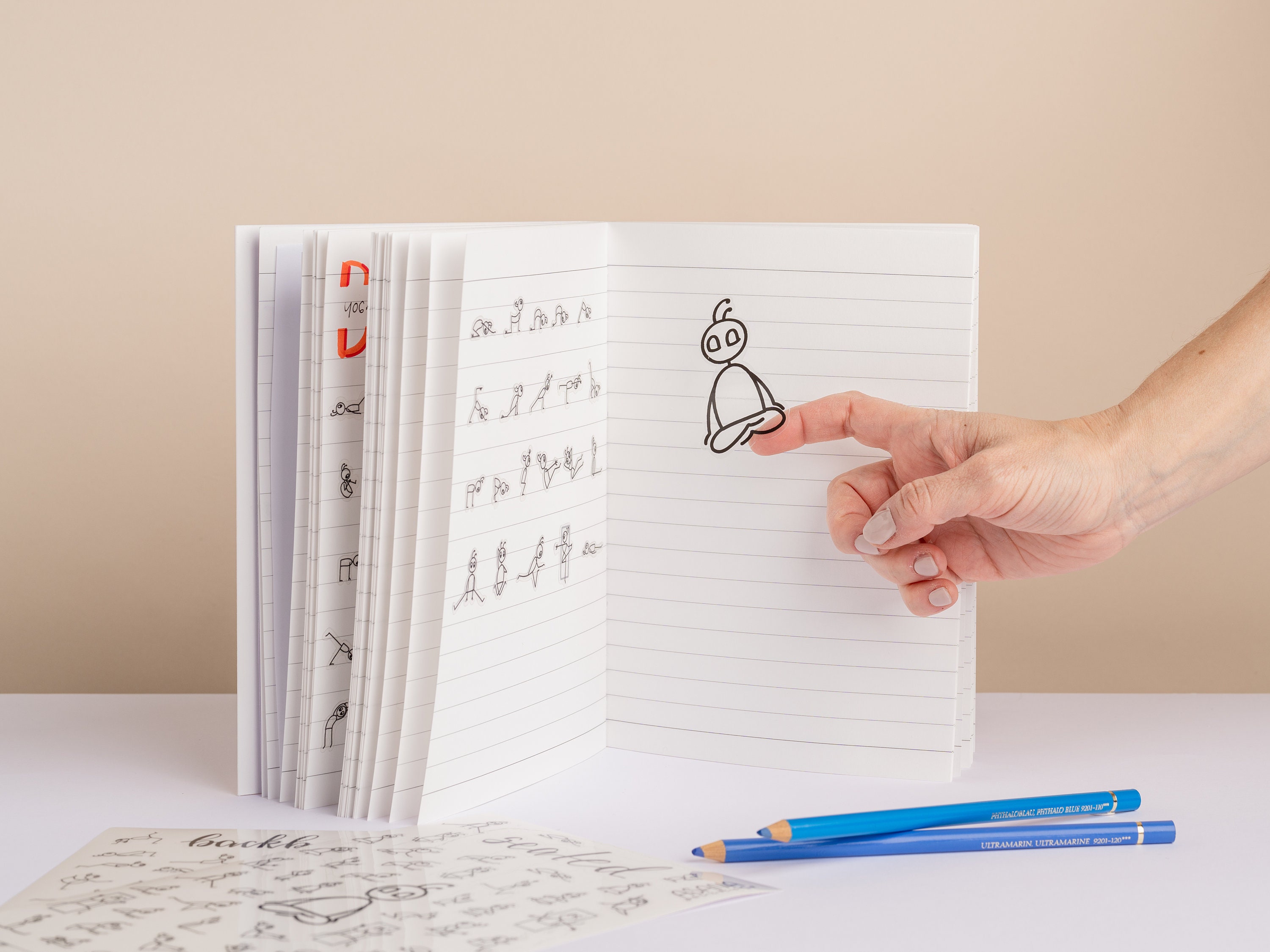 Yoga Stick Figure Stickers Yoga Class Preparation for Yoga Teachers ...