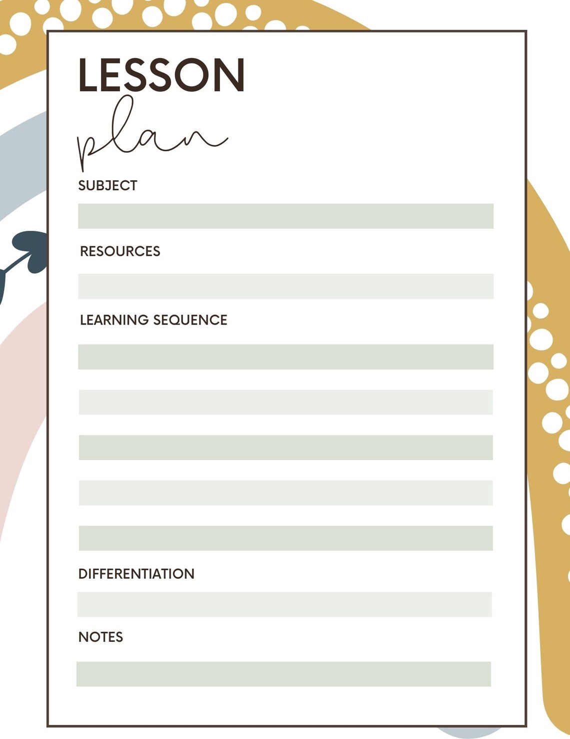 24-25 Rainbow Teacher Planner Template: To-do, Smart Goals, Important ...