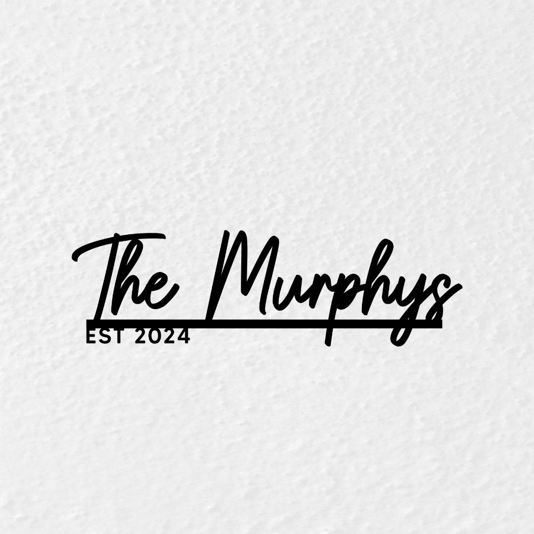 Acrylic Sign Name Acrylic Sign Family Name Sign Bedroom Wall Sign - Etsy