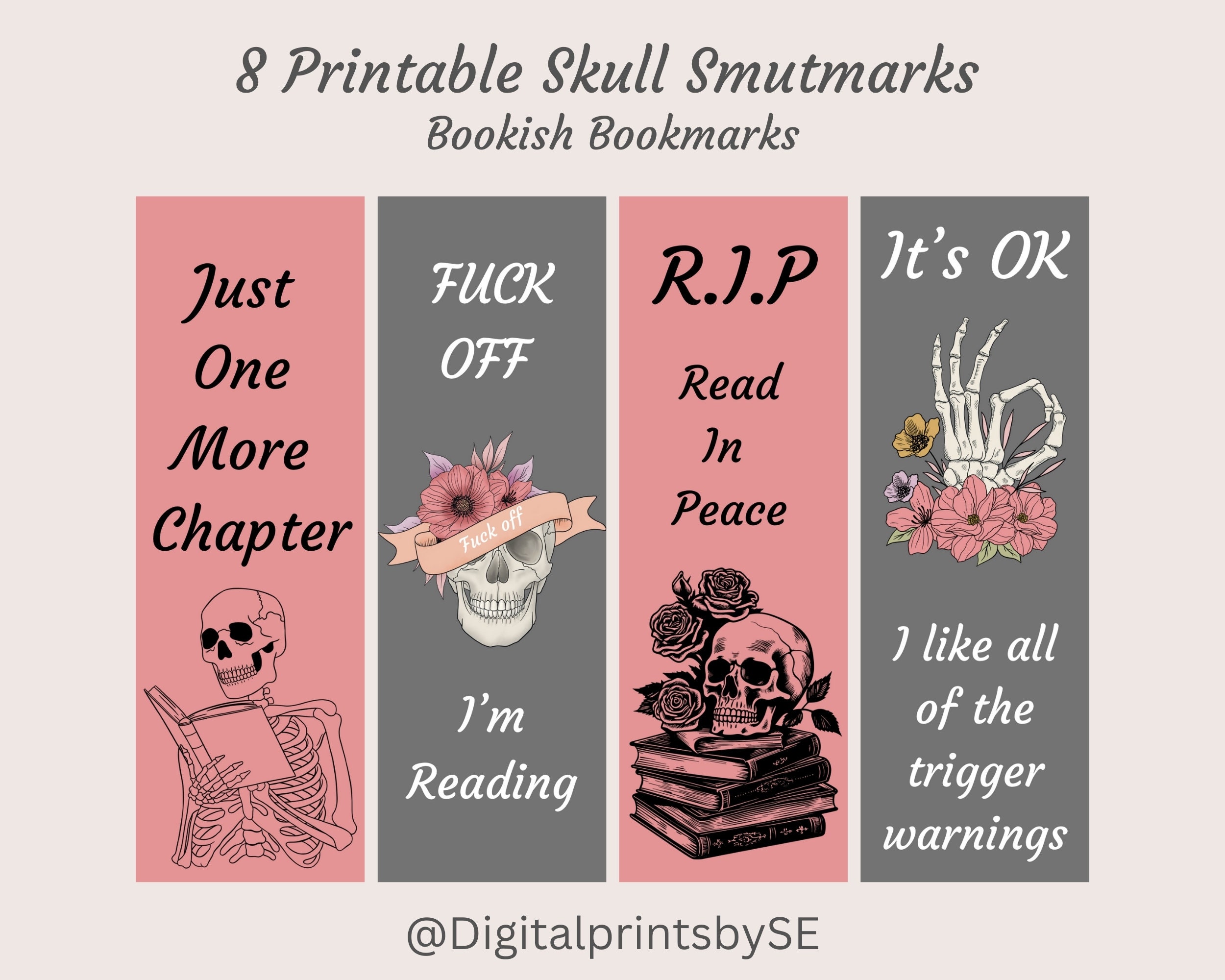 Printable Bookish Bookmark Bundle. Book Lover Bookmarks, Bookish Quotes ...