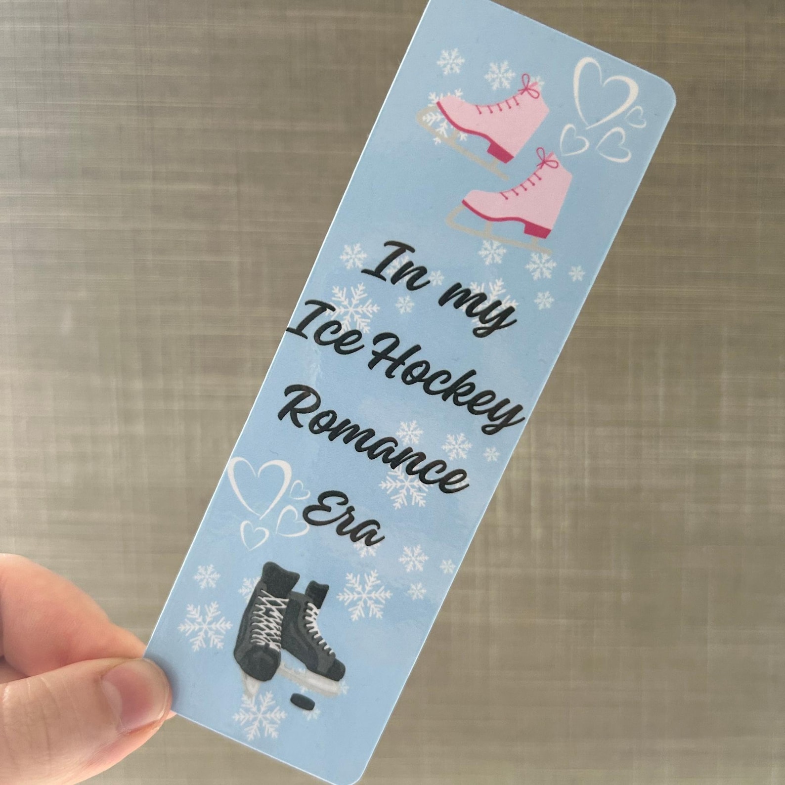 In My Ice Hockey Era Laminated Bookmark, Handmade Bookmark for Romance ...