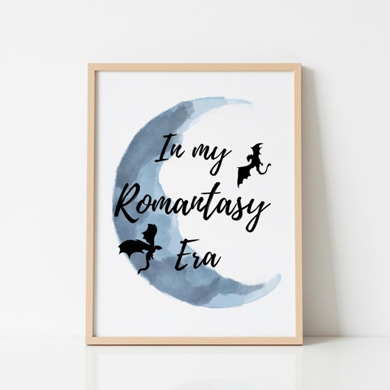 Romantasy Blue Poster - Etsy