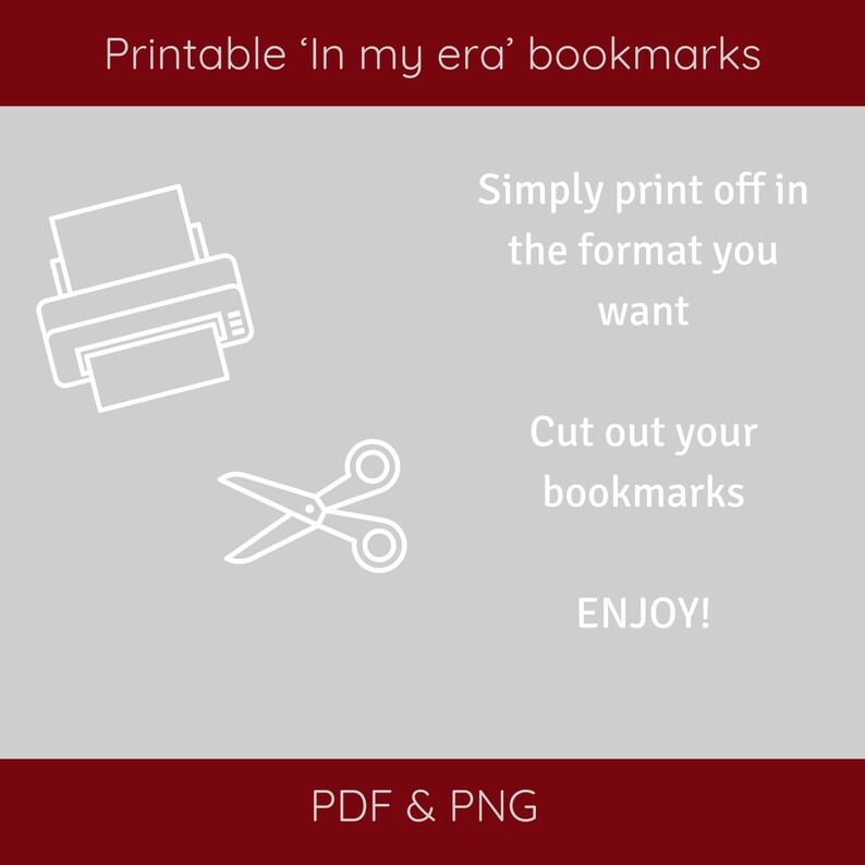 Printable in My Era Theme Bookmarks, Bookish Smutty Bookmarks, Bundle ...
