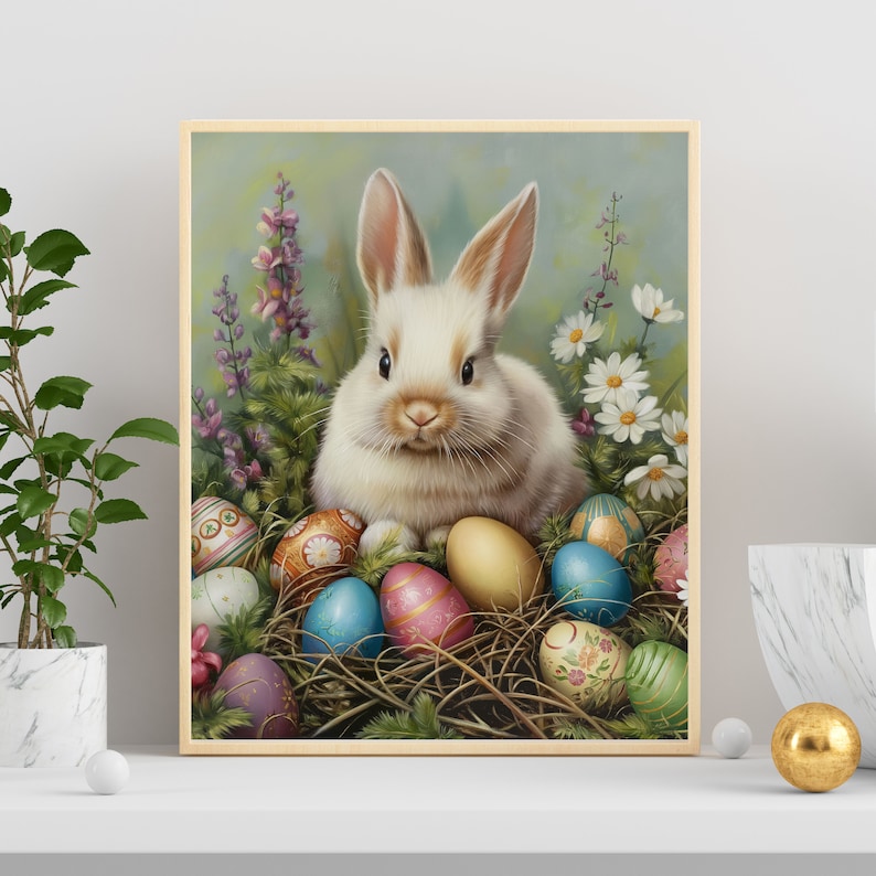 Easter Bunny Candy Wall Art - Whimsical Decor for Spring Delights ...