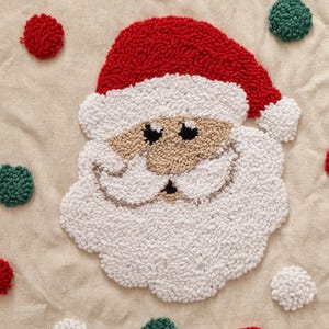 Punch Santa Claus Cloth Bag / With Surprise Gift / Handmade / Natural ...