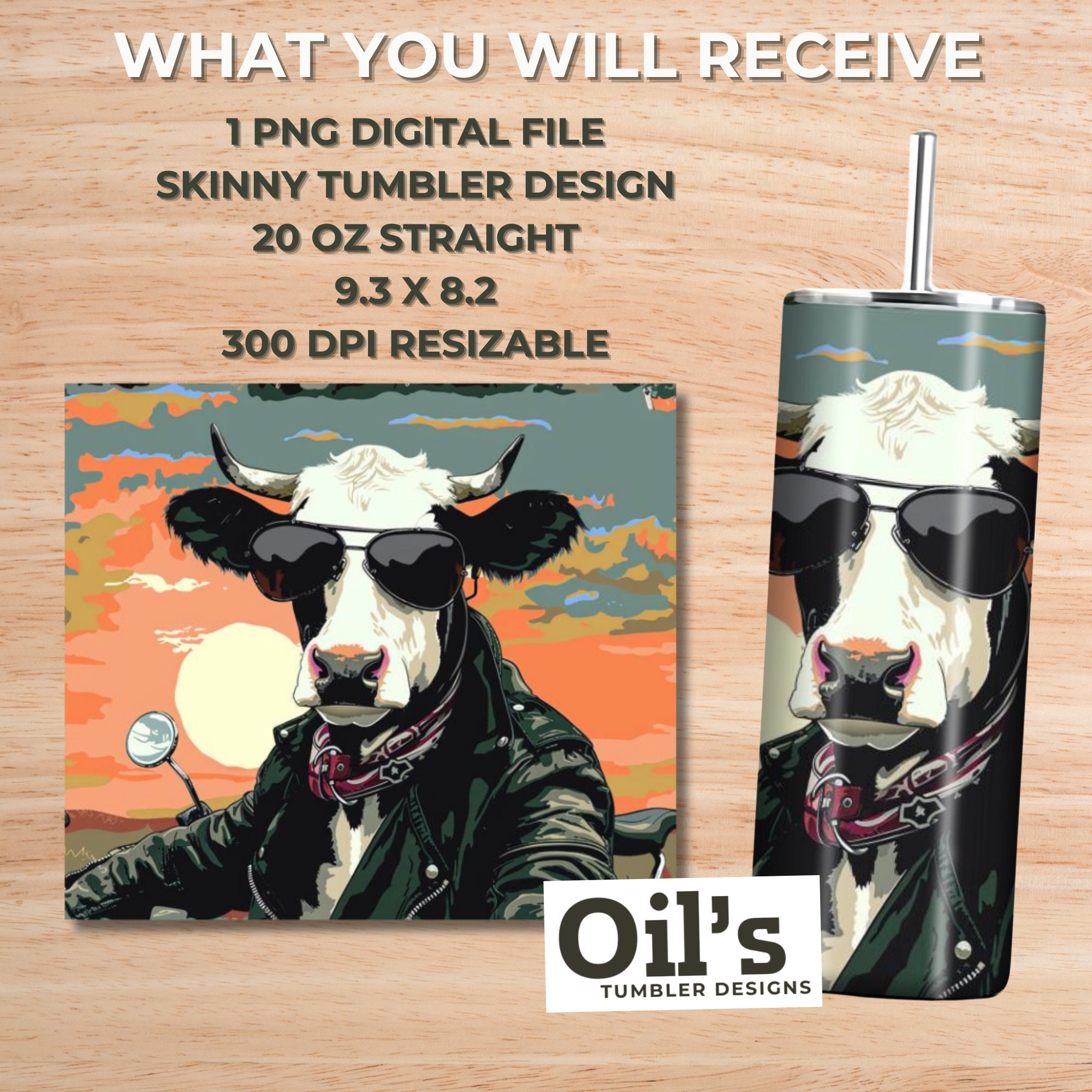 Highland Cow Tumbler Wrap, 20oz Skinny Sublimation Tumbler Design, Cow ...