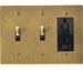 Retro Toggle & Dimmer Light Switch - Aged Brass Finish 1 Gang Plate - Etsy