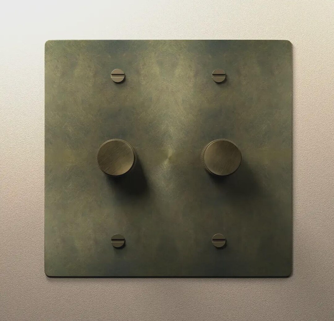 Dimmer Switch Antique Brass Wall Plate, Toggle Light Switch, Outlet ...