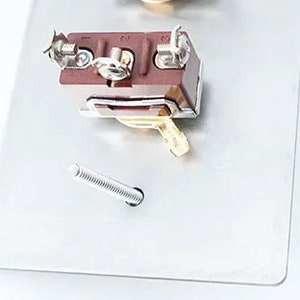 Lever Light Switch for Home Lighting - Solid Brass Wall Plate - Etsy