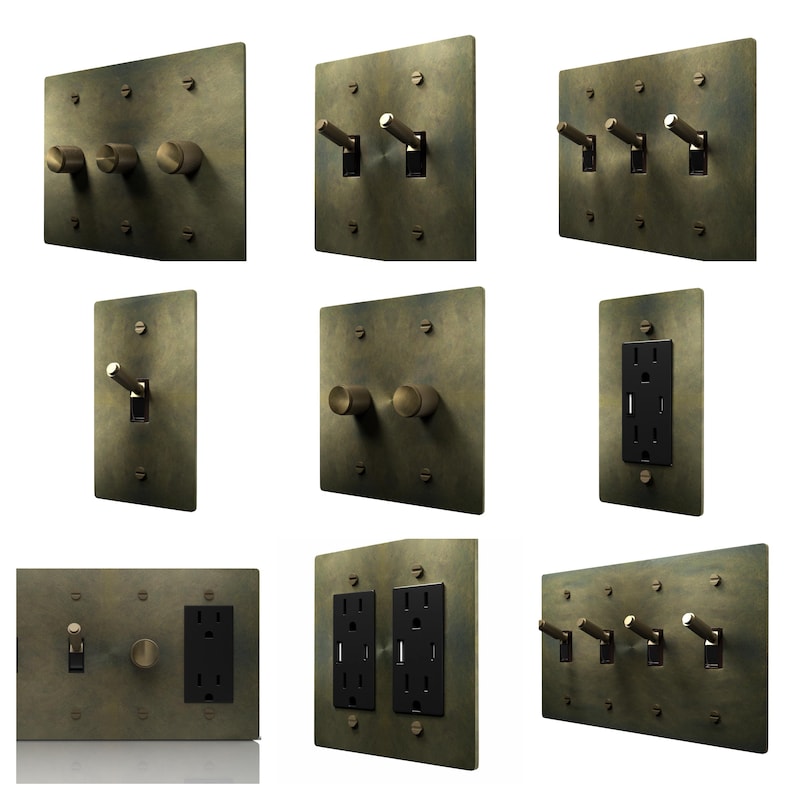 Brass Wall Socket Cover - Etsy