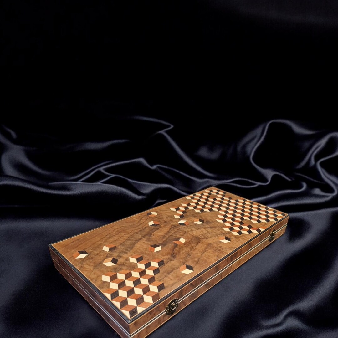 Luxury Handmade Wooden Backgammon Set - Exquisite Inlaid Design ...