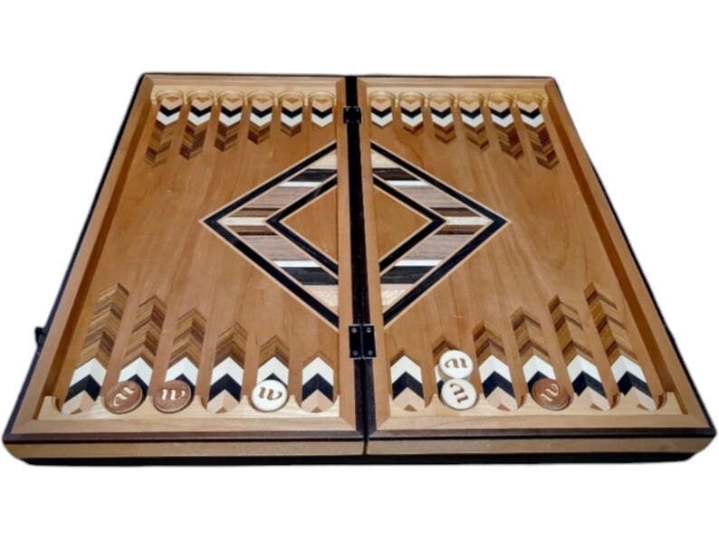Luxury Wooden Backgammon Board – Handmade From 12 Exotic Woods – Unique ...