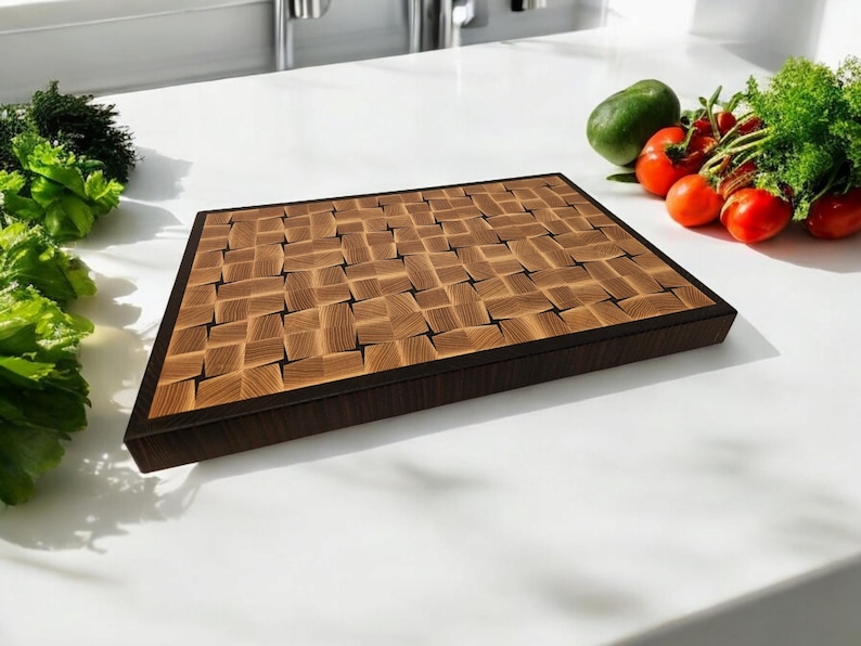 Handcrafted Cutting Board, Made From Rich, Natural Wood Ash and Thermo ...