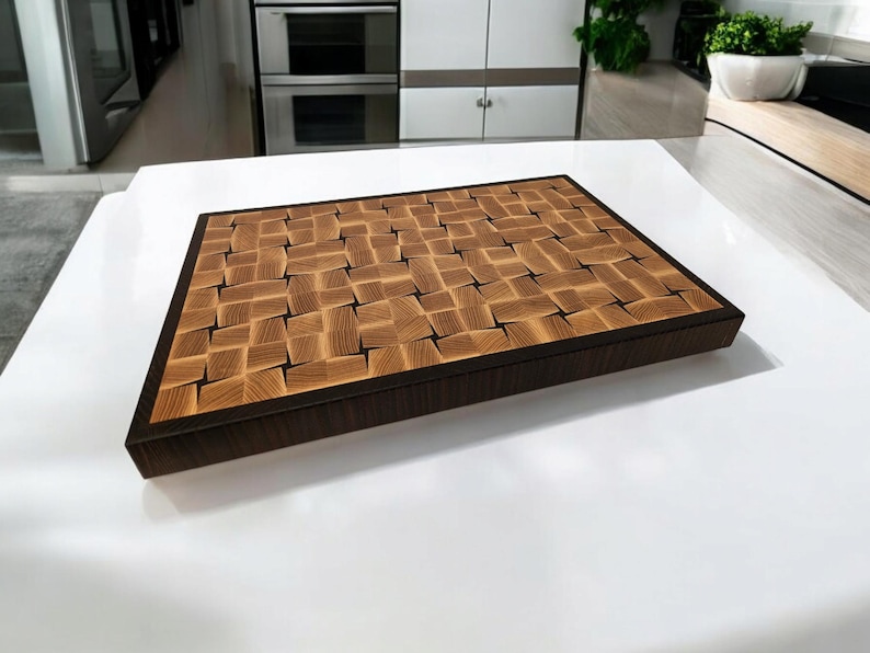 Handcrafted Cutting Board, Made From Rich, Natural Wood Ash and Thermo ...