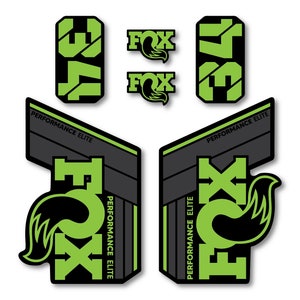 Fox 34 Performance Elite CMYK Vinyl 1:1 Scale Digital Template - Buy ...
