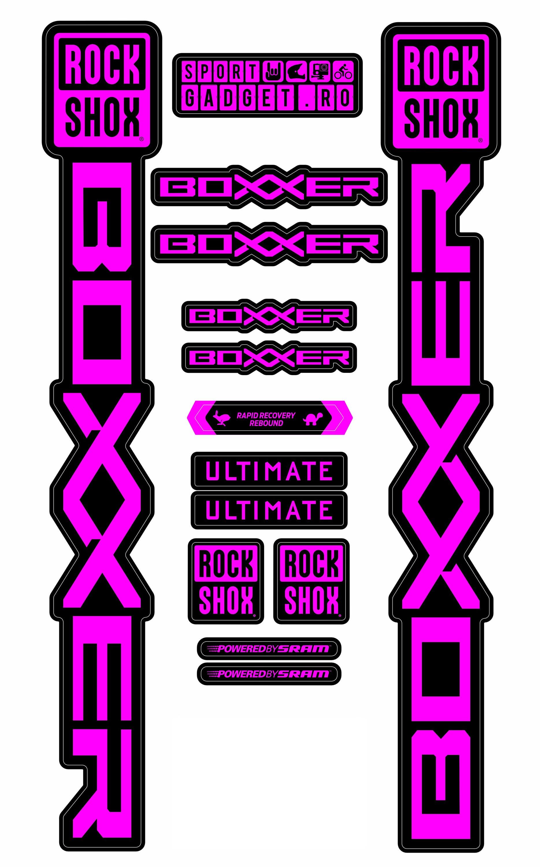 Rock Shox Boxxer 2025+ CMYK Vinyl 1:1 Scale Digital Template - Buy ONCE ...