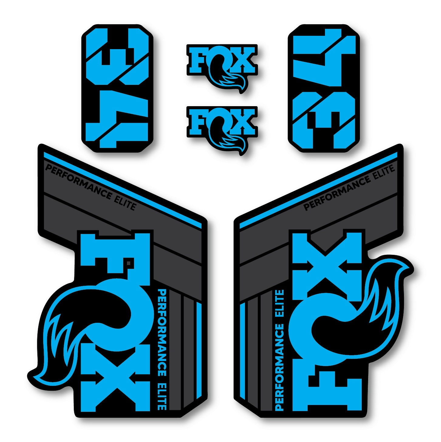 Fox 34 Performance Elite CMYK Vinyl 1:1 Scale Digital Template - Buy ...
