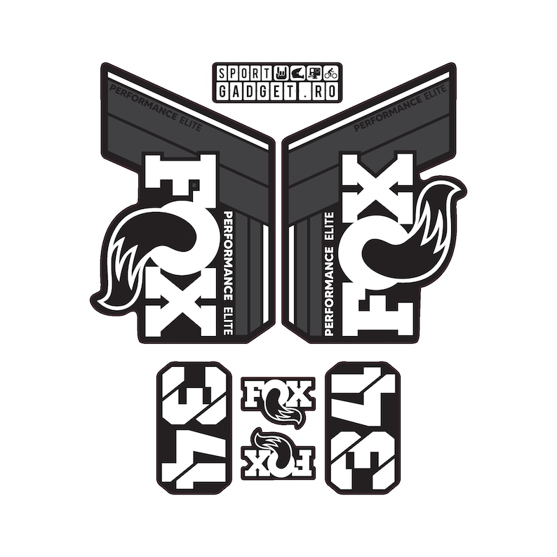 Fox 34 Performance Elite CMYK Vinyl 1:1 Scale Digital Template - Buy ...