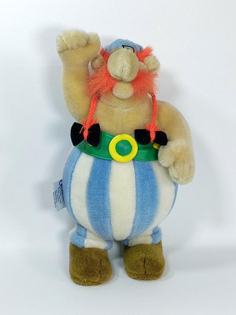 Vintage Asterix Comic Book Obelix Plush Stuffed Toy Size 13 Inches 1994 ...