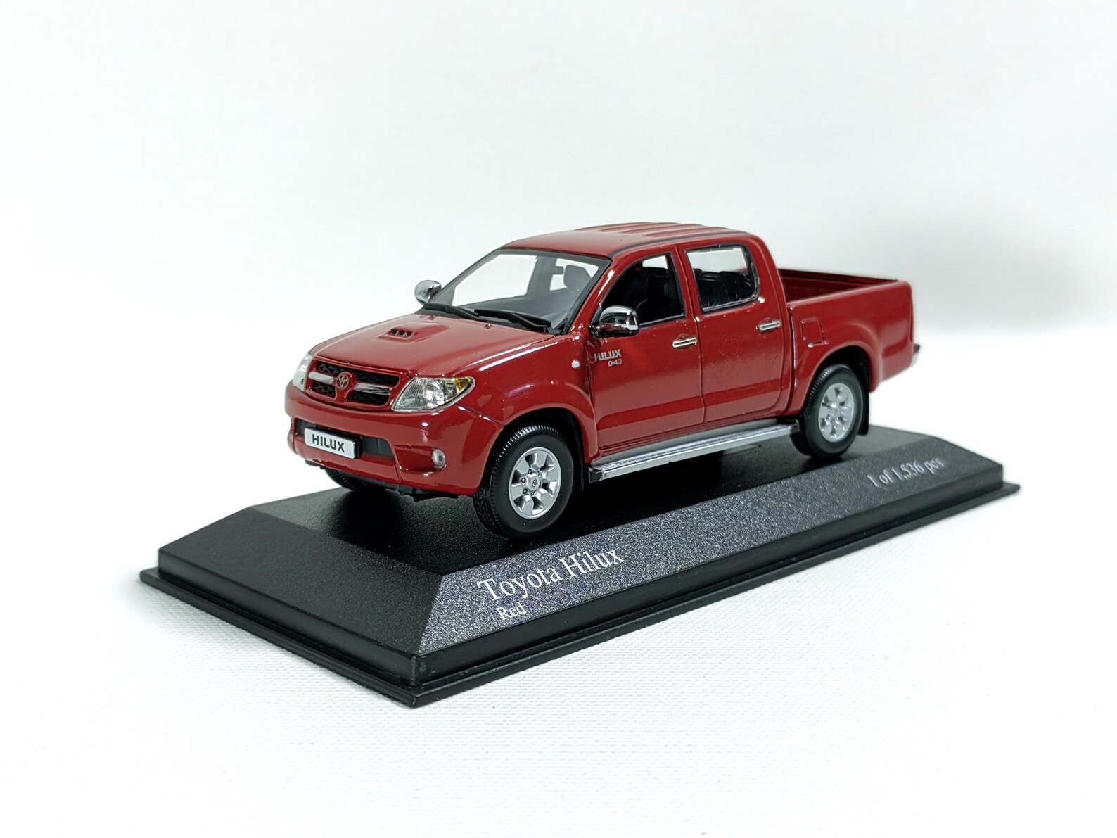 Toyota Hilux Red Diecast Model Car 1:43 - Minichamps Limited Edition - Etsy