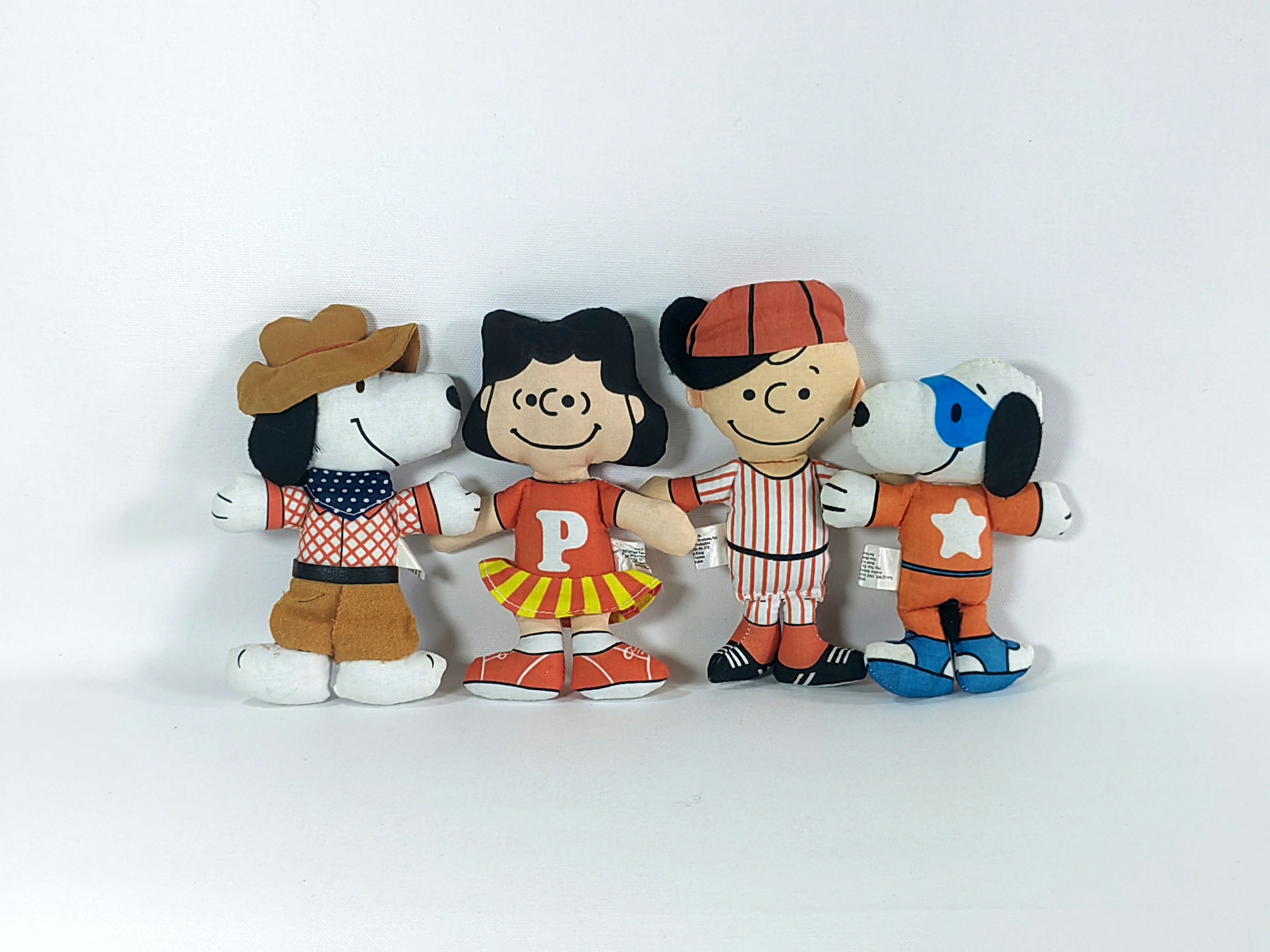 Vintage Peanuts Dolls: 1950s Cheerleader Lucy, Cowboy Snoopy, Music Man ...