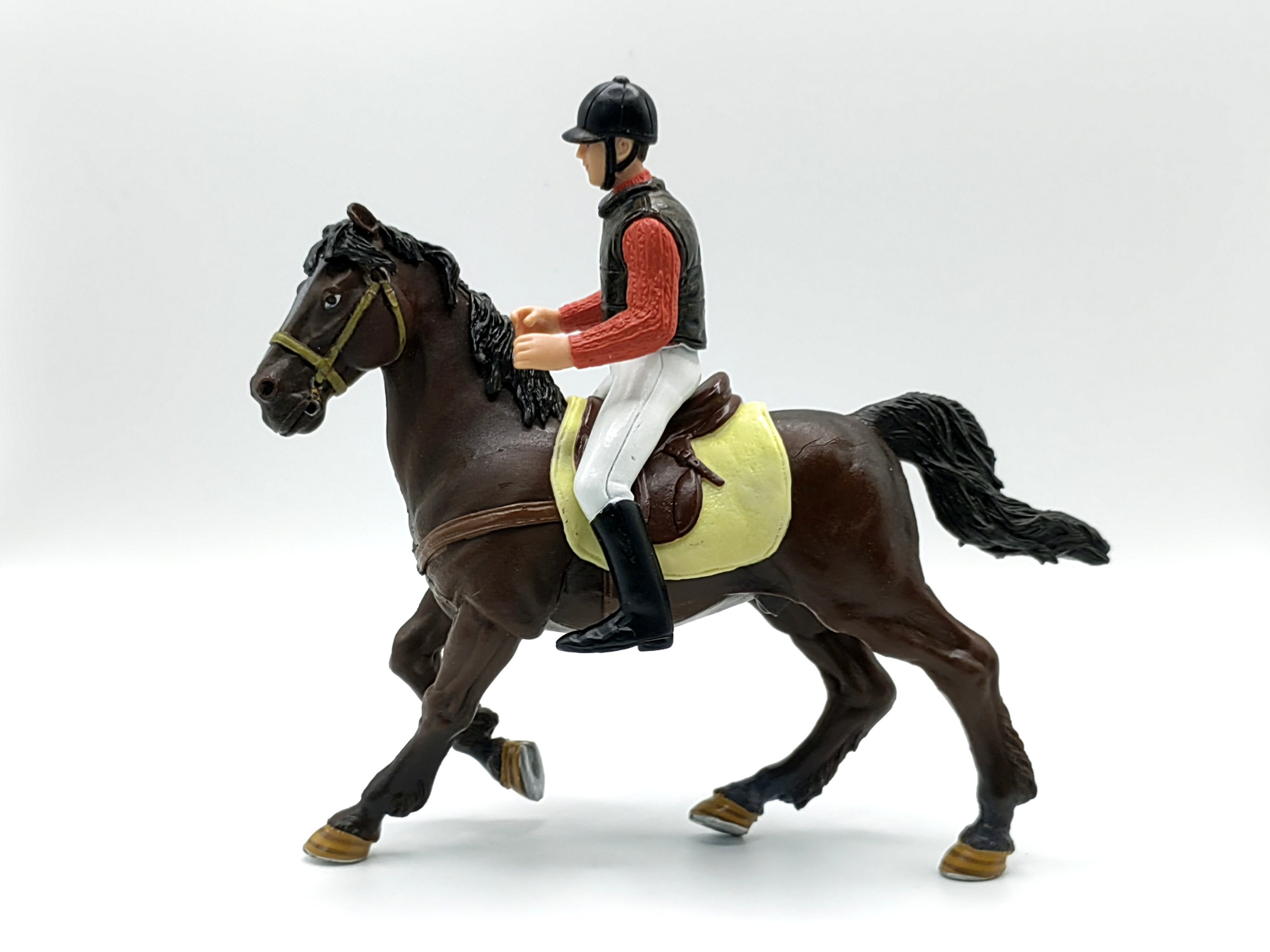 PAPO Western Collectible Brown Horse With Saddle and Rider - Etsy