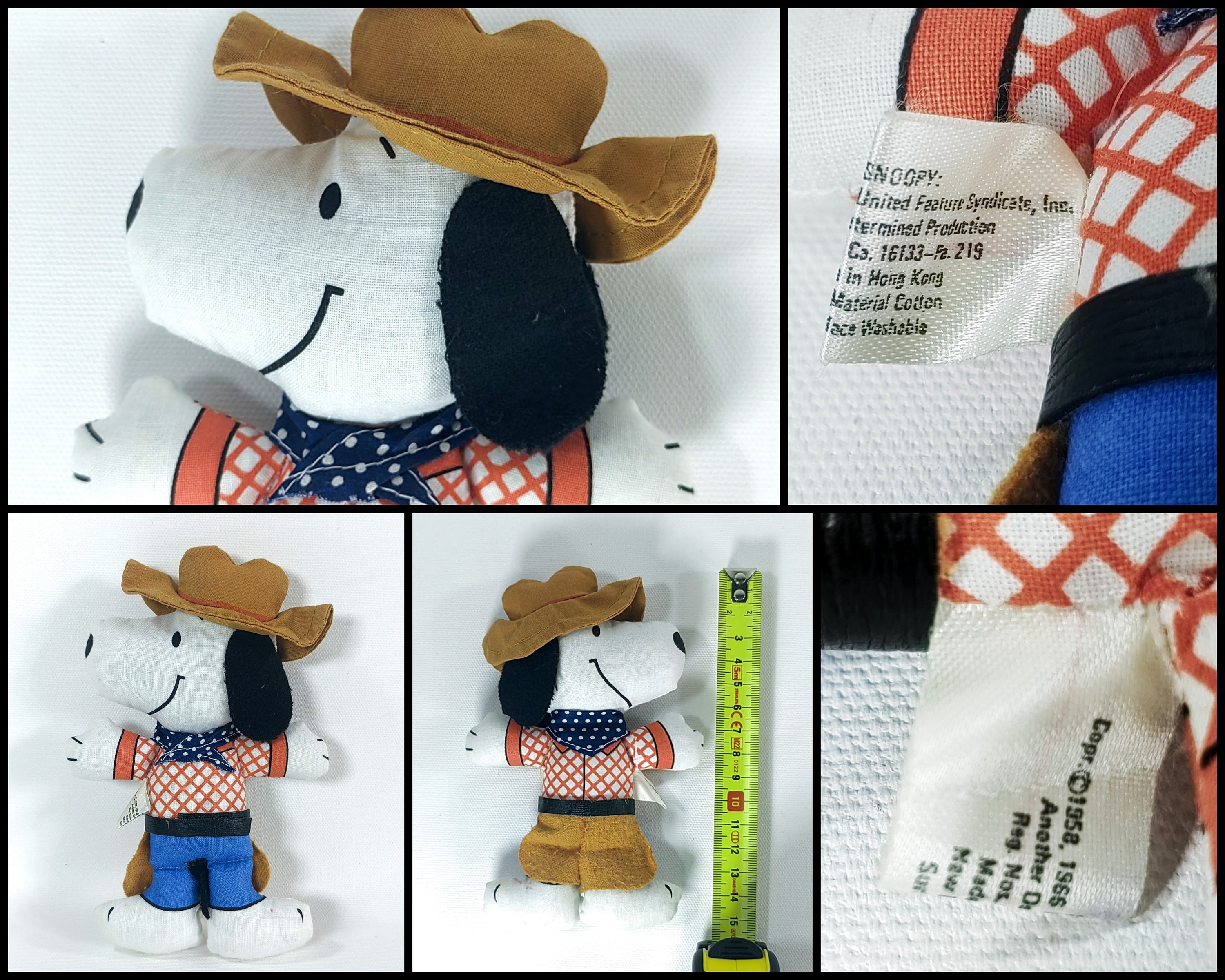 Vintage Peanuts Dolls: 1950s Cheerleader Lucy, Cowboy Snoopy, Music Man ...