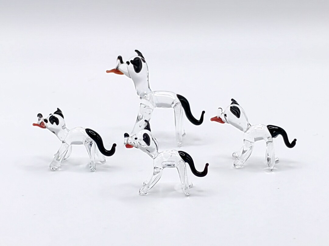 Vintage Murano Mini Dogs Miniature Art - Etsy