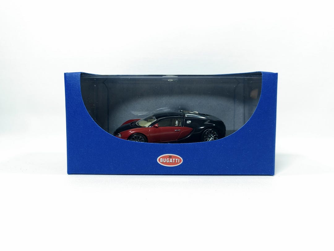 Bugatti EB 16.4 Veyron Showcar Autoart 1:43 Black&red #50901 Miniature ...