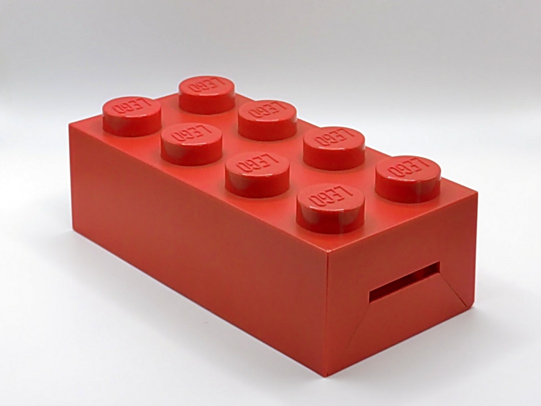 LEGO Red Plastic Money Box 853144 Coin Bank - Etsy