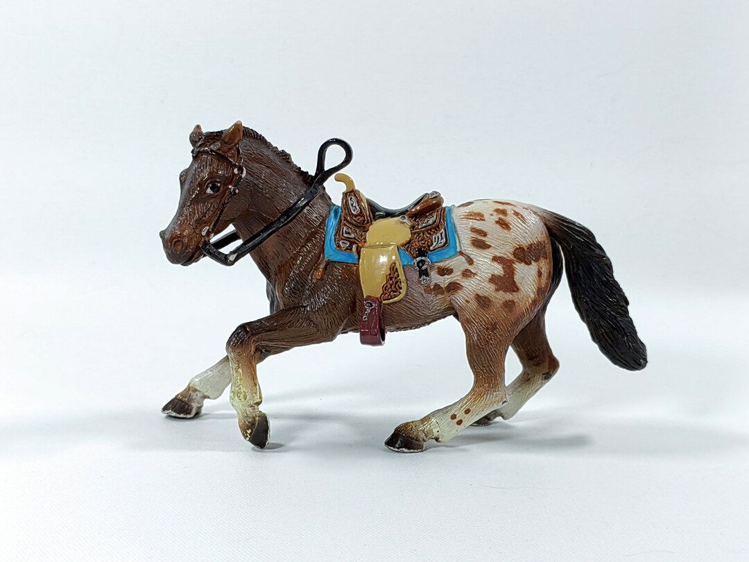 Vintage Bullyland Appaloosa Stallion Horse Animal Figure - Etsy