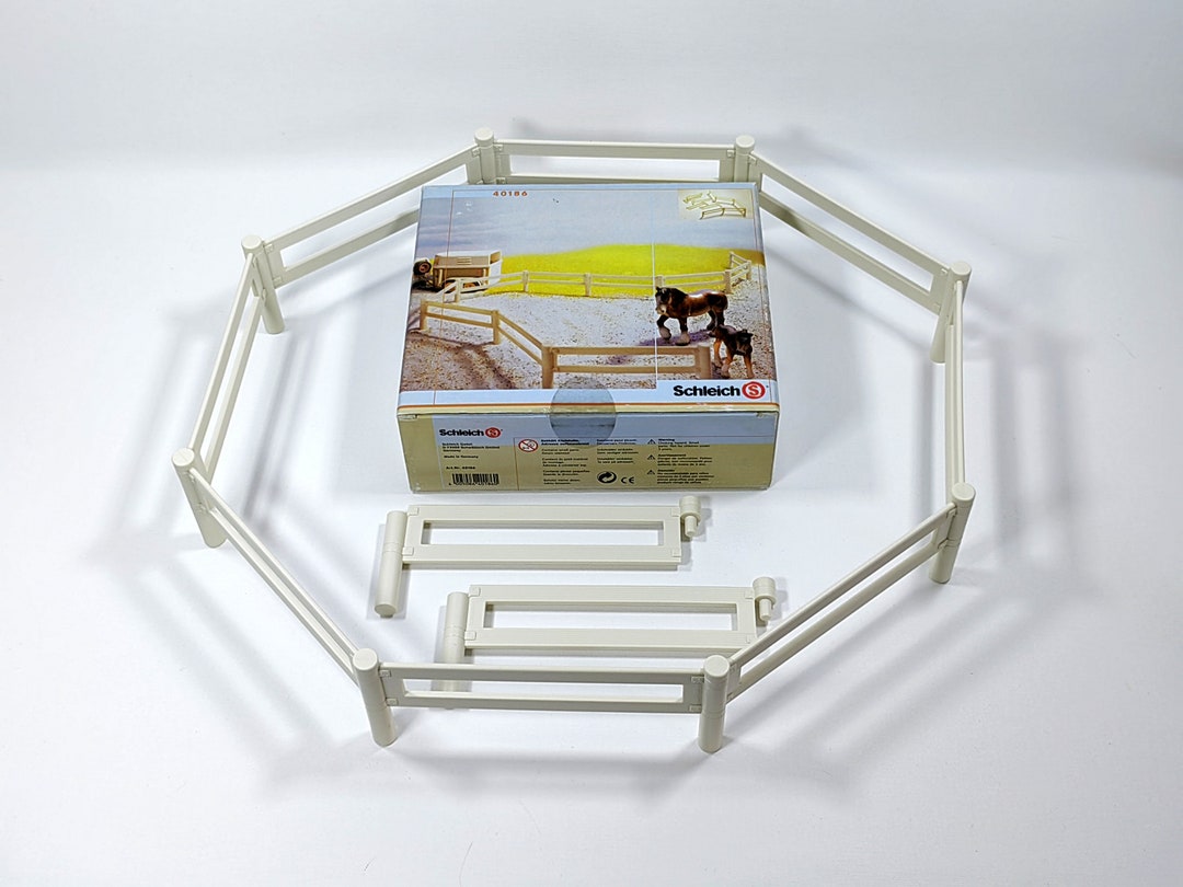 Schleich 40186 Horse Pasture White Fence Set - Etsy