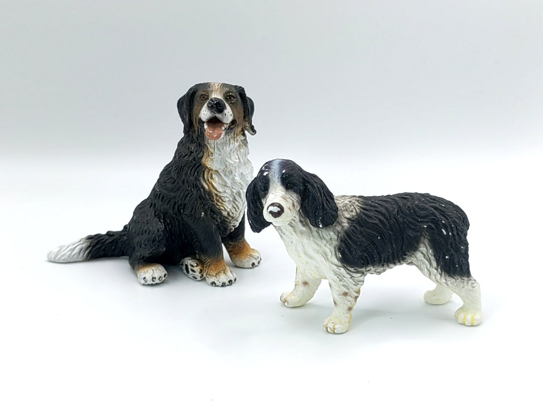 Schleich Bernese Mountain Dog Figurine 1996 - Bullyland Cocker Spaniel ...