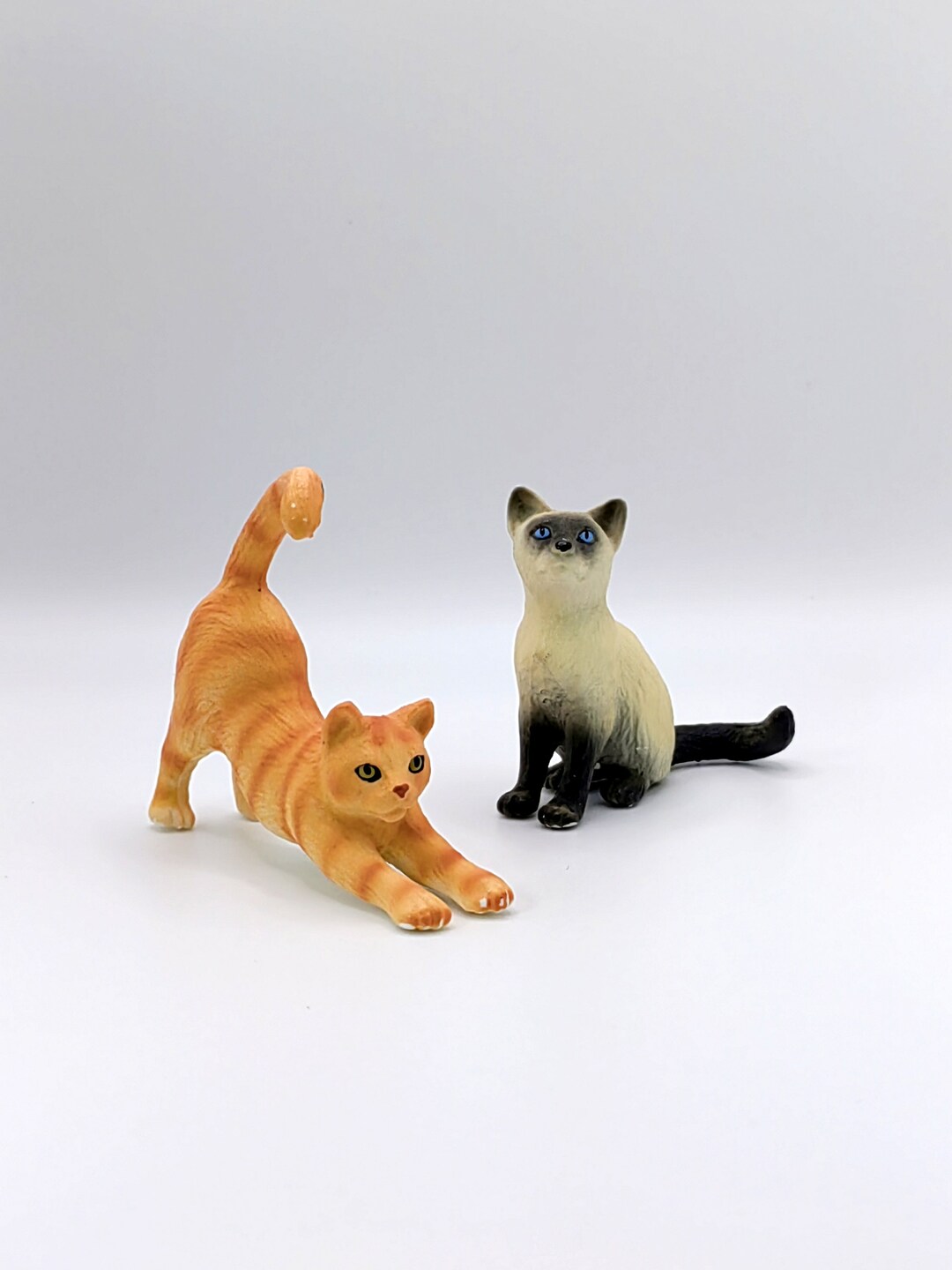 Vintage 66361 Max Domestic Cat- 66360 Siamese Cat Figurine - Whimsical ...