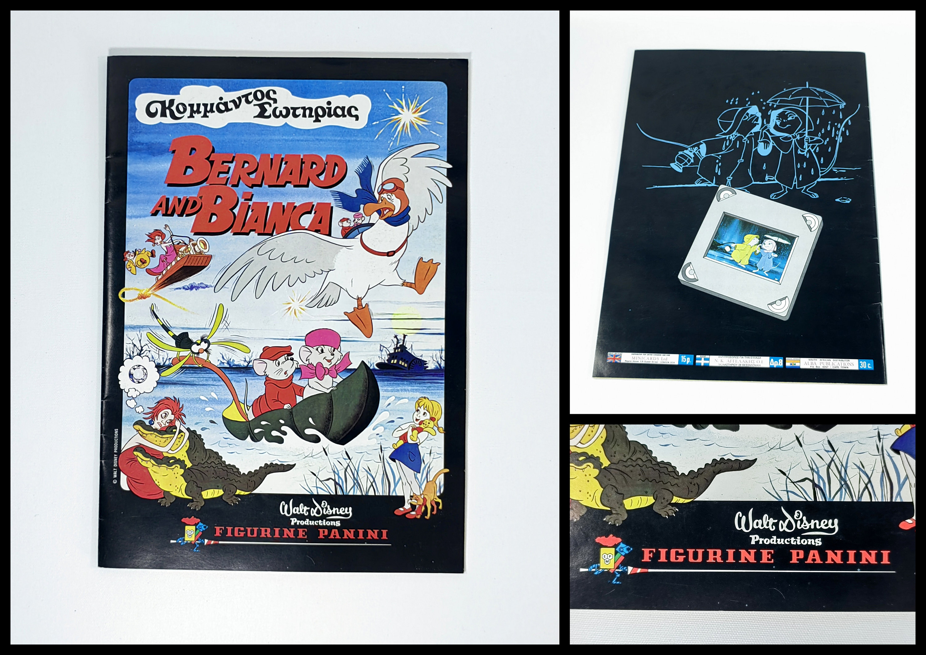 1978 the Rescuers Bernard and Bianca Panini Sticker Albumsticker ...