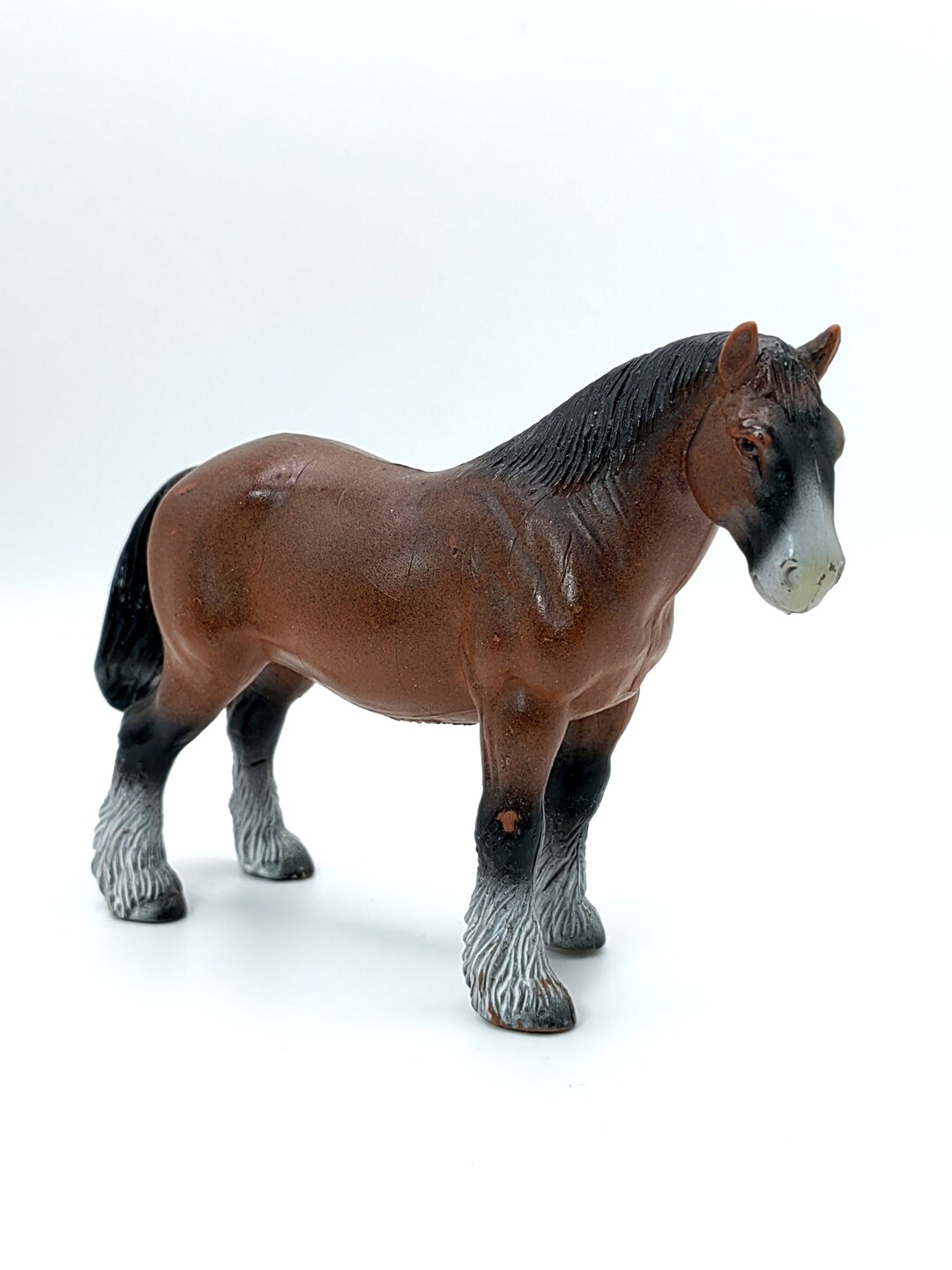 Vintage Rare Bullyland Brown Mare Horse - Etsy